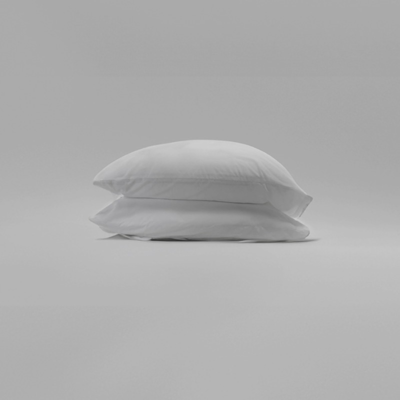 IndoLinen Set Pillow Case Standard 100% Cotton TC 260 Plain White ...