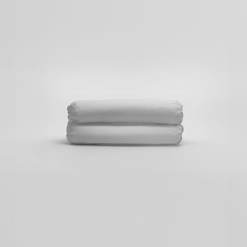 IndoLinen Set Bolster Case Standard 100% Cotton TC 260 Plain White ...