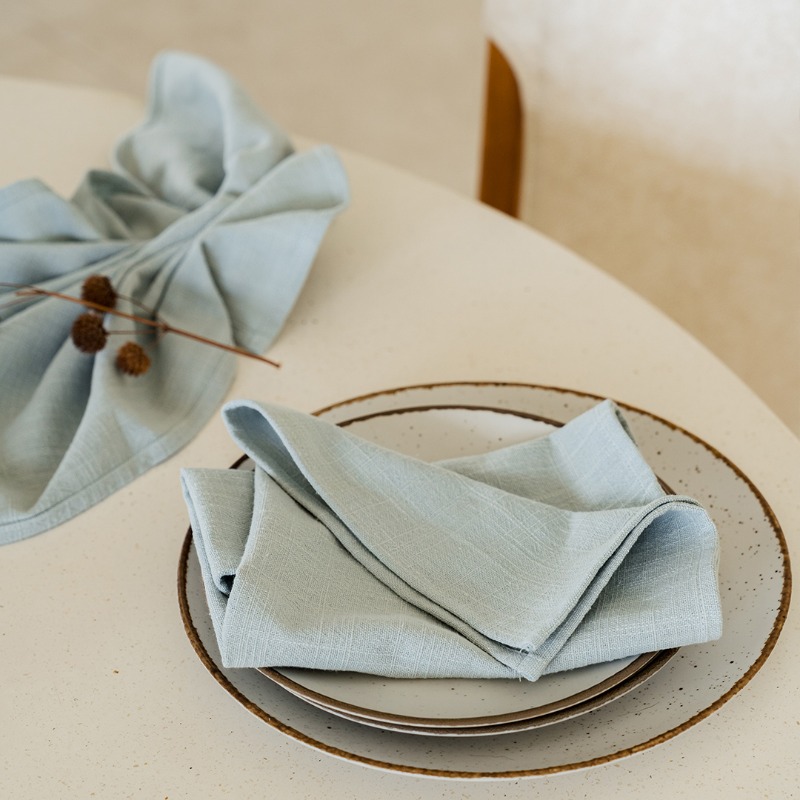 IndoLinen Set 6 Napkin Cotton Motif Texture | IndoLinen