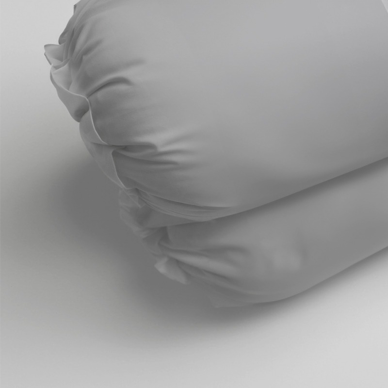 IndoLinen Set Bolster Case Standard 100% Cotton TC 200 Plain White ...