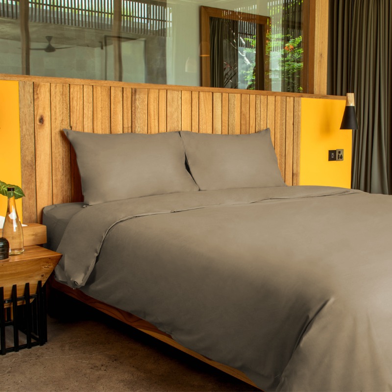 IndoLinen Bed Sheets Set Standard 100% Cotton Mocca | IndoLinen